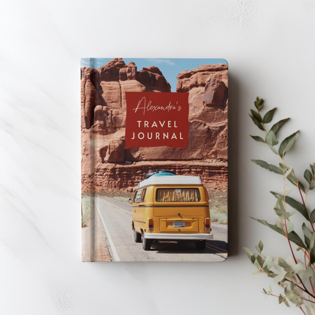 Personalized Travel Journal, Custom Hardcover Travel Notebook, Travel ...
