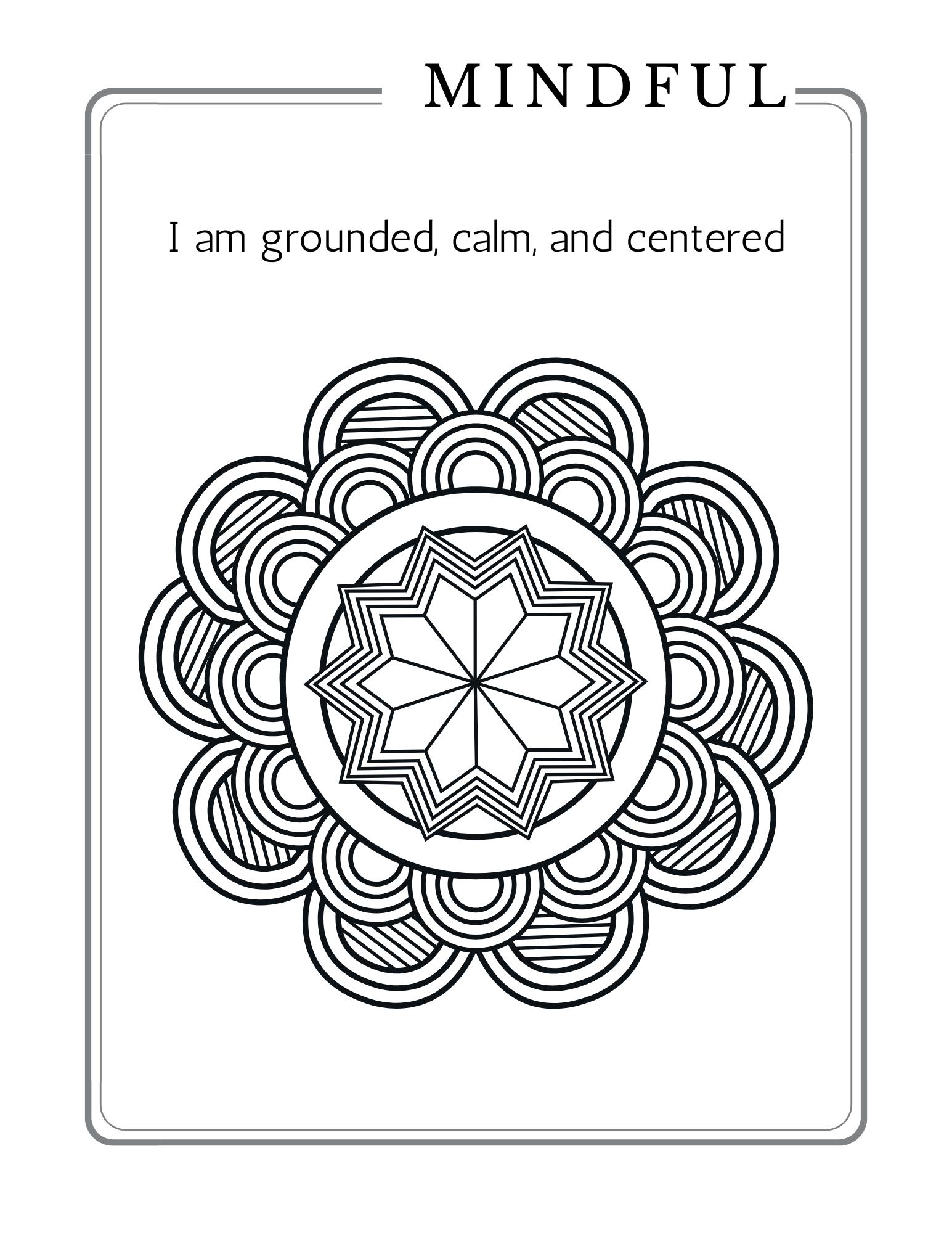 Mandala Digital Printable Coloring Pages for Mindfulness & Stress ...