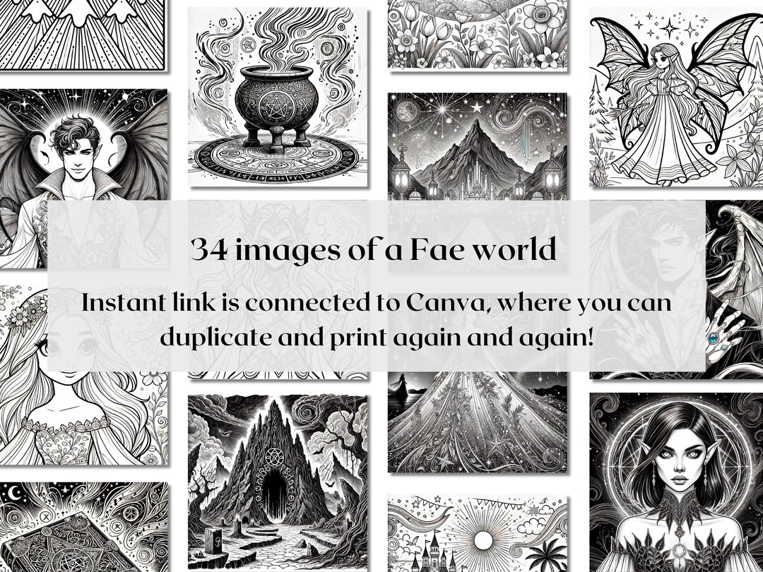 34-page Fantasy Fae Art Collection | Mystical Scenes and Magical ...