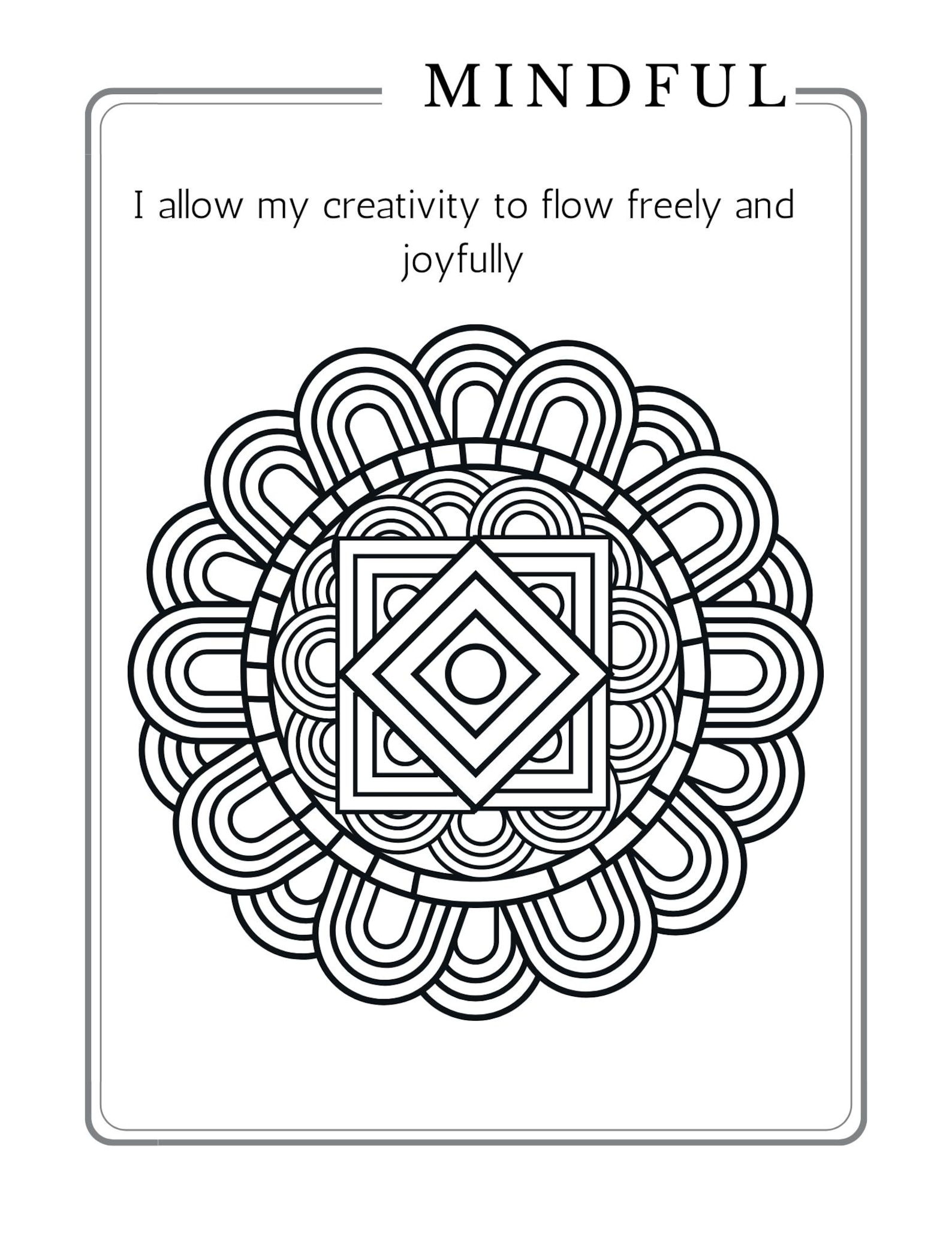 Mandala Digital Printable Coloring Pages for Mindfulness & Stress ...