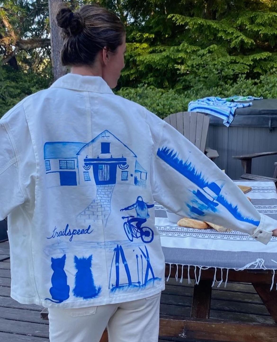 The Nat Jacket Custom Hand Painted Workwear Jacket - Etsy