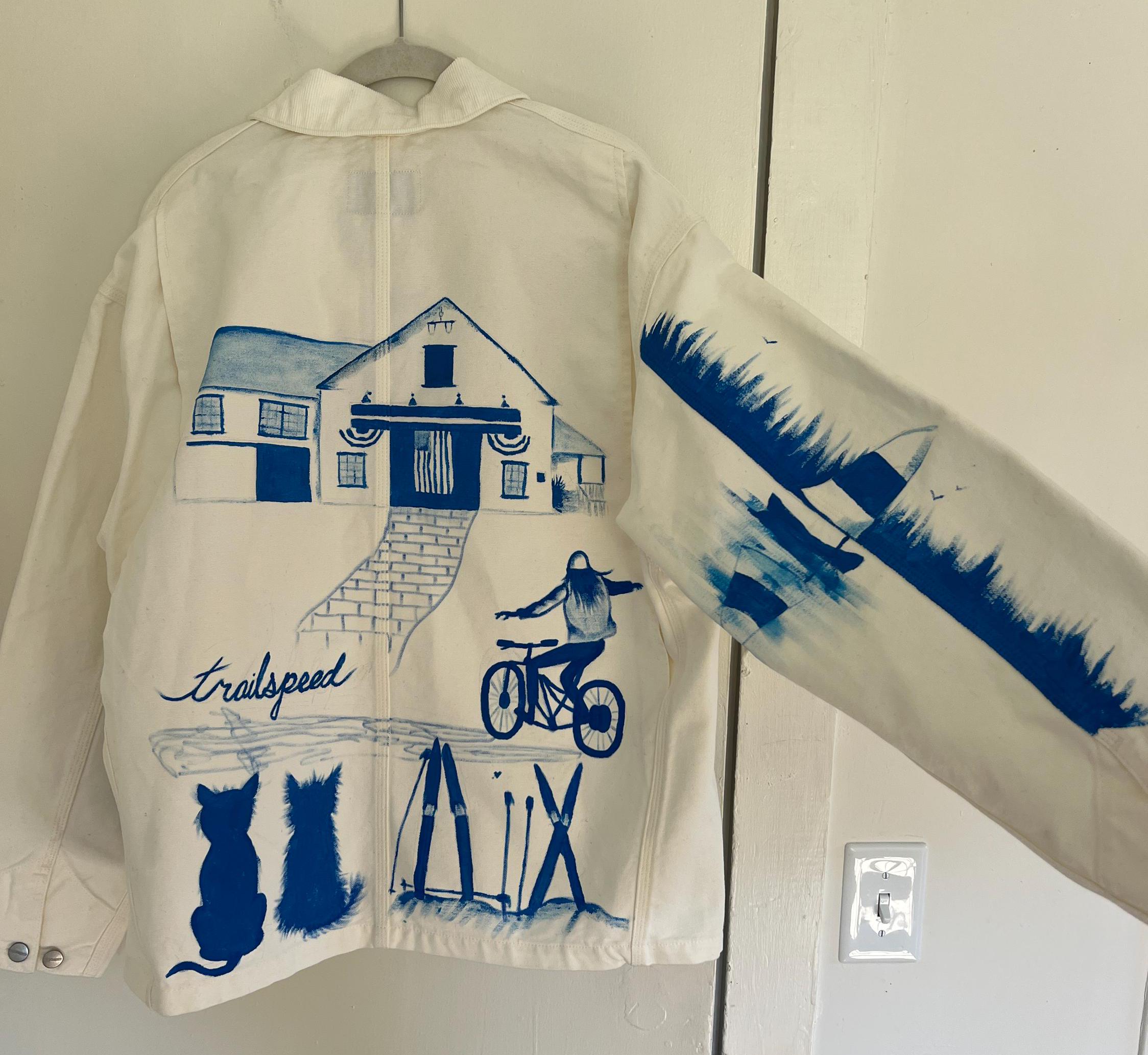 The Nat Jacket Custom Hand Painted Workwear Jacket - Etsy