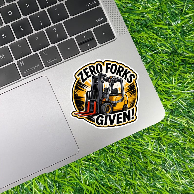 Zero Forks Given! Forklift Driver Sticker, Warehouse Worker Decal ...