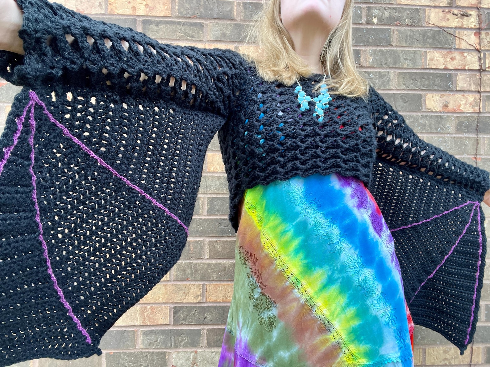 Crochet Bat Wing Top: Nightfall Top - Etsy