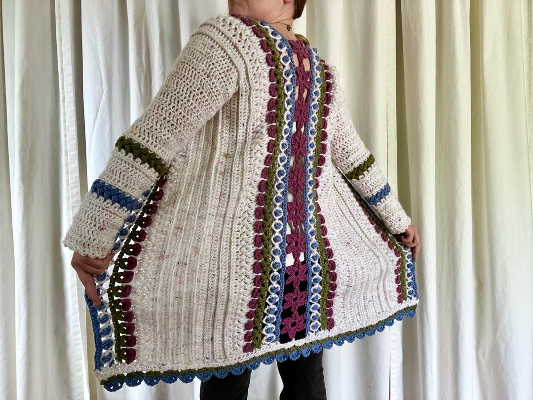 Crochet Cardigan Pattern: Sugar Magnolia Cardigan - Etsy Australia