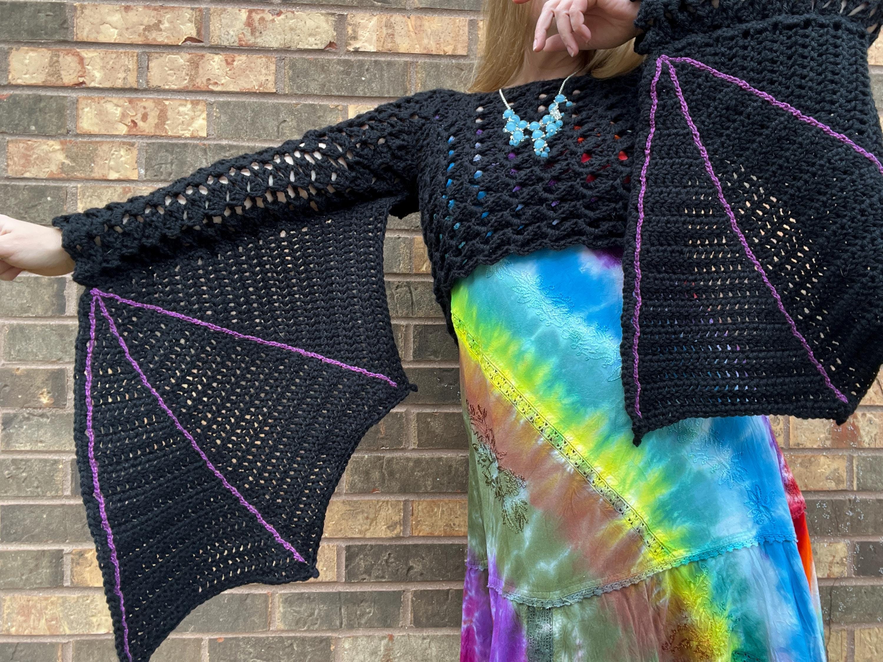 Crochet Bat Wing Top: Nightfall Top - Etsy