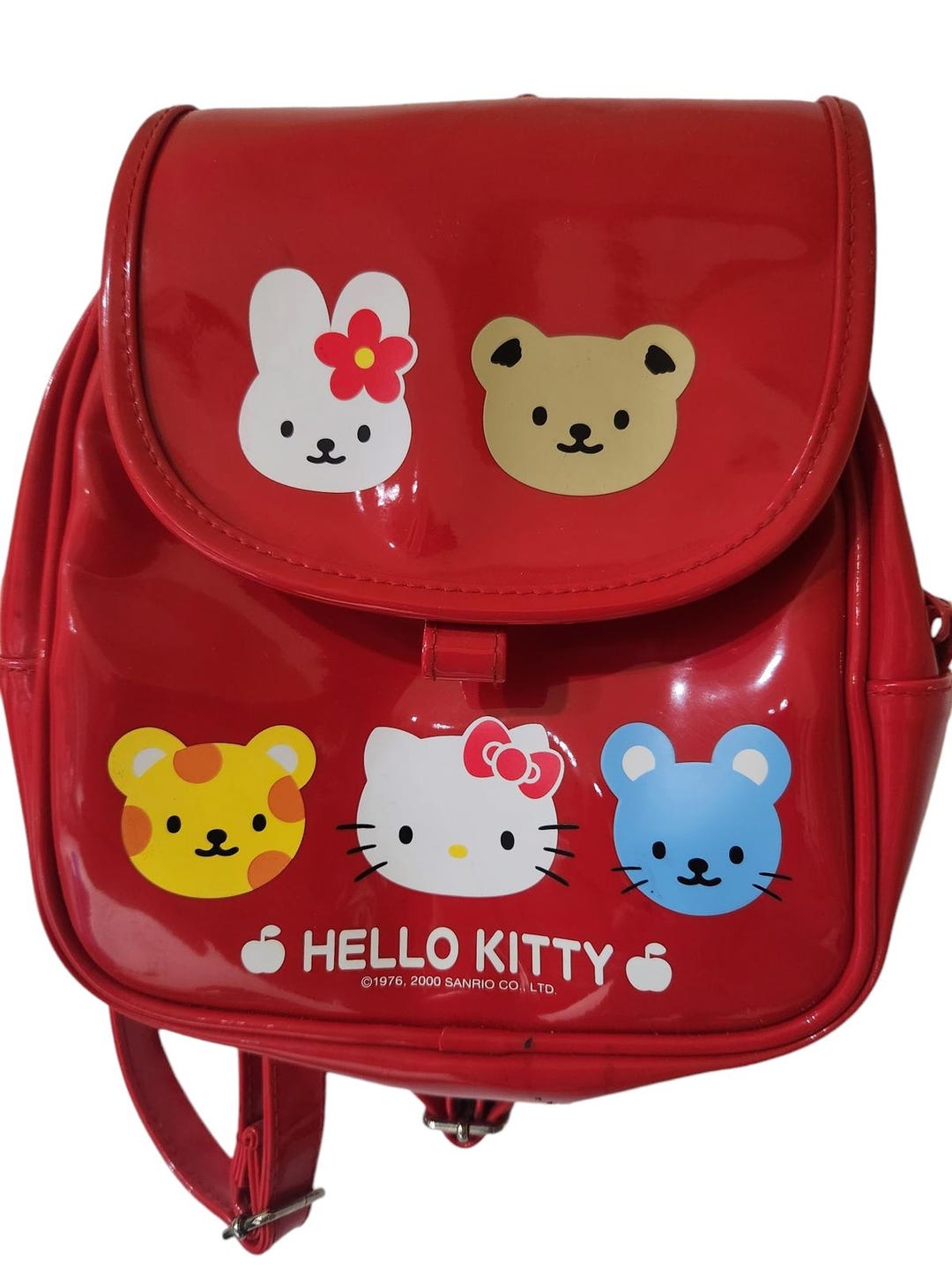 Patent Red Faux Leather 2000s Y2k Hello Kitty Mini Backpack Purse ...