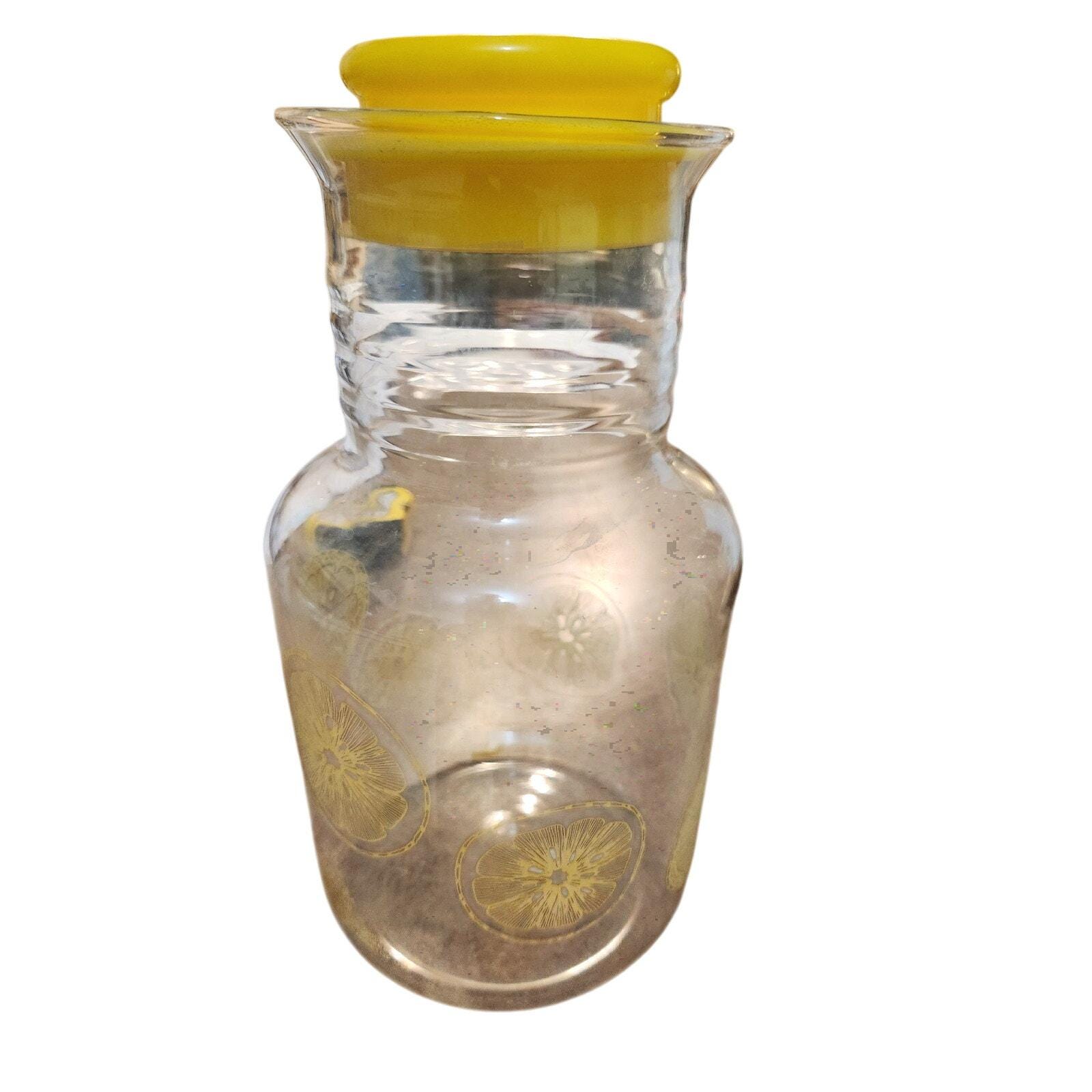 Vintage Lemon Slice Pyrex Drink Pitcher With Lid Lemondate Pitcher - Etsy