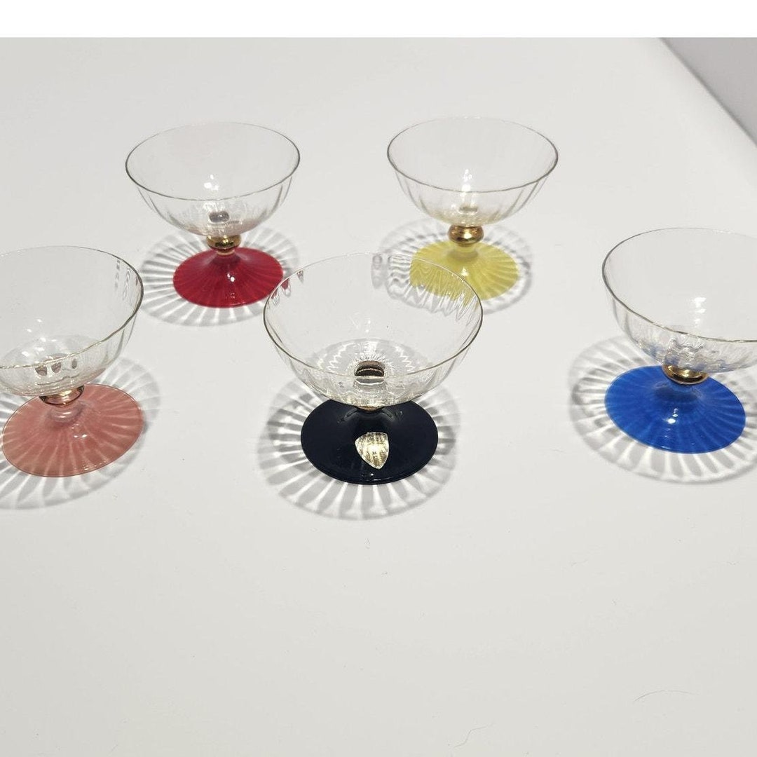 Gatsby Glasses Mid Century Vintage Spiegelau German Martini Glasses Set ...