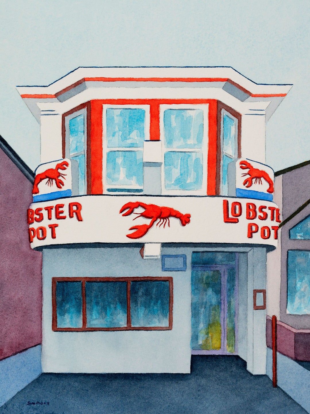 Lobster Pot Provincetown Cape Cod 8" X 10" Matted Print - Etsy
