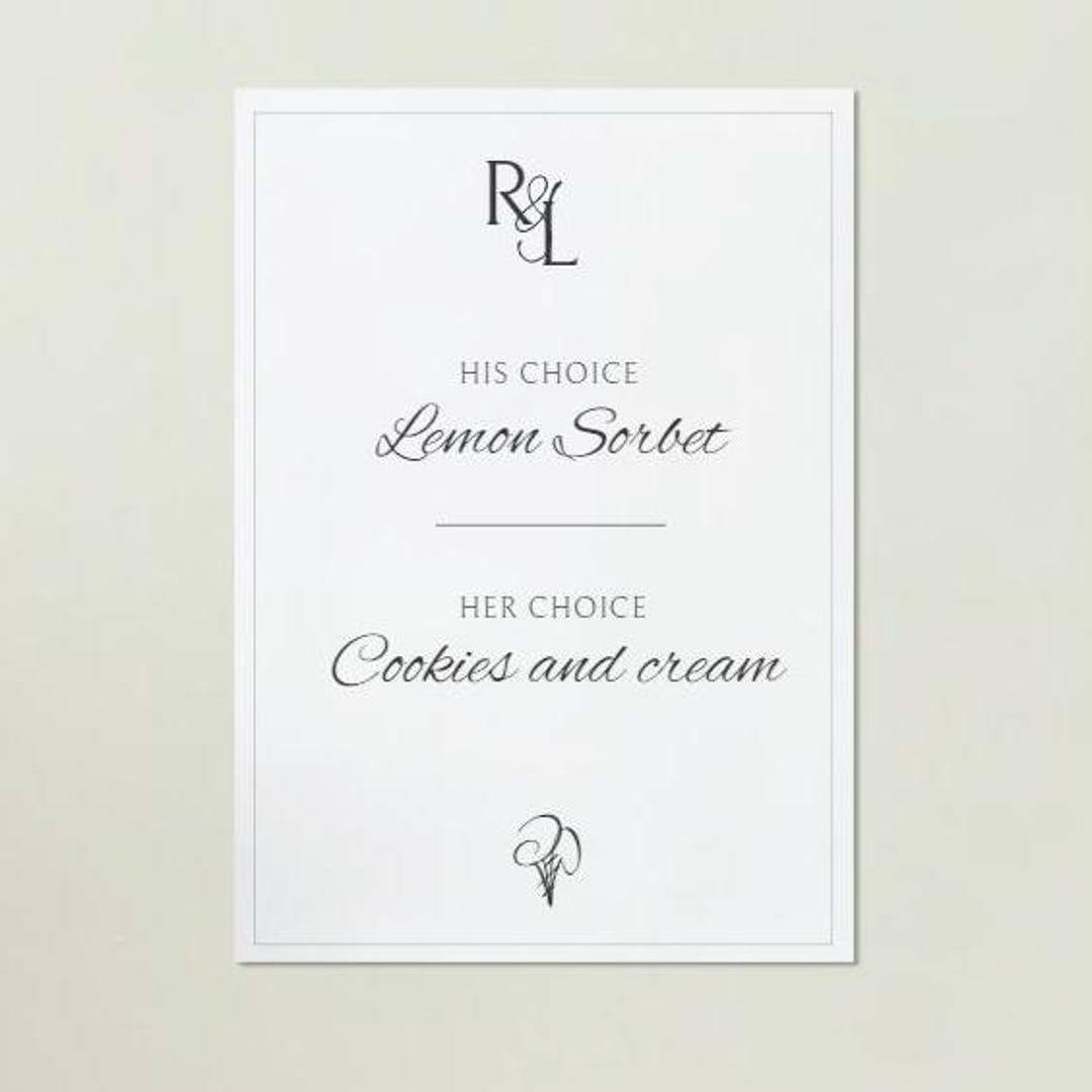 Ice Cream Bar Sign, Wedding Stationary, Ice Cream Cart Sign, Ice Cream ...
