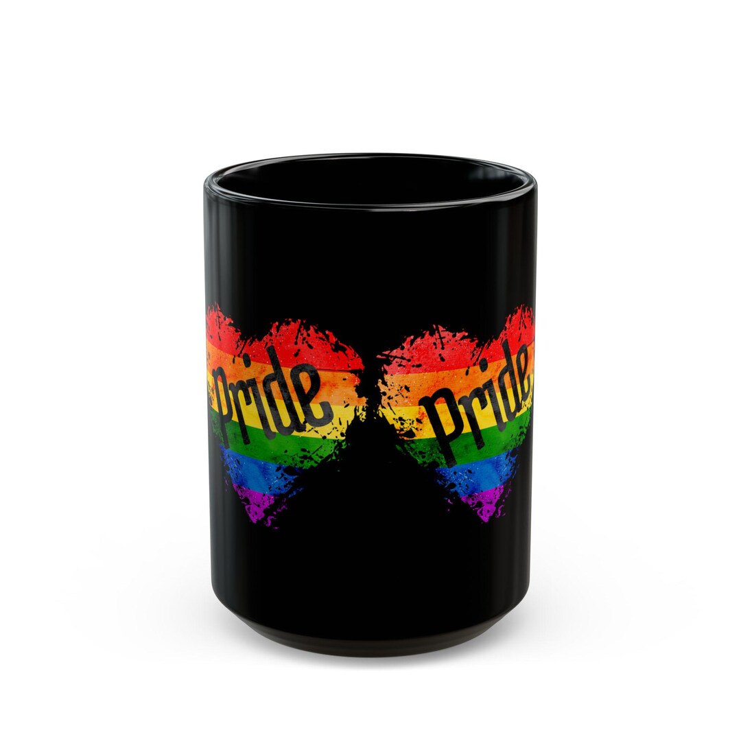Pride Coffee Cup, Pride Heart Design, LBGTQ Design, Pride Month, Gift for Him, Gift for Her ...