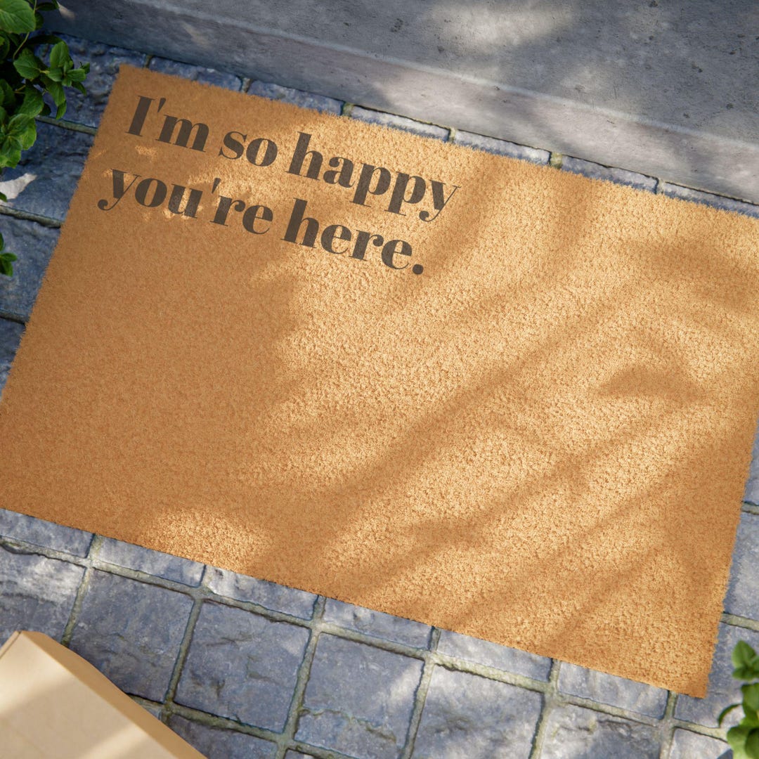 Greeting Doormat - Welcome Mat, Entryway Rug, Front Door Decor ...