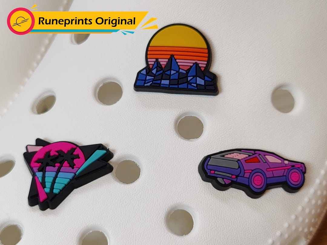 Retro Synth Wave Shoe Charms for Clogs/phone Cases - Etsy