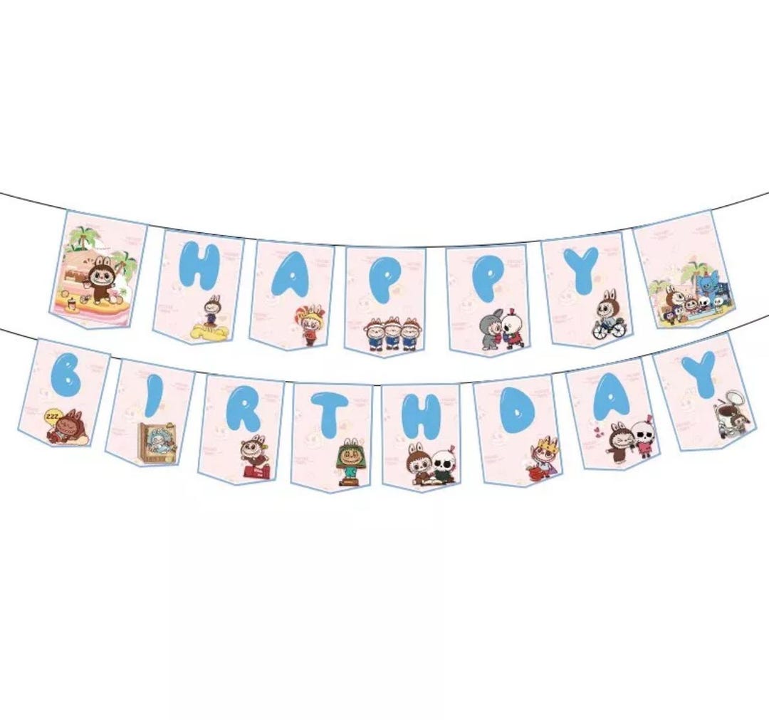 Cute Monsters Birthday Banner and Balloons Set - Etsy
