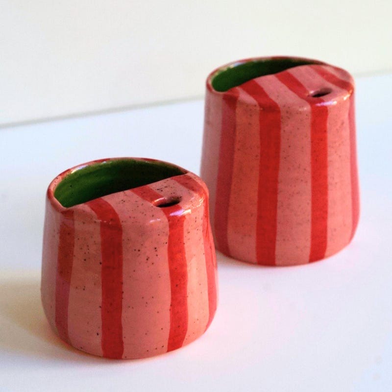 Ceramic Pink to Go Mug - Etsy