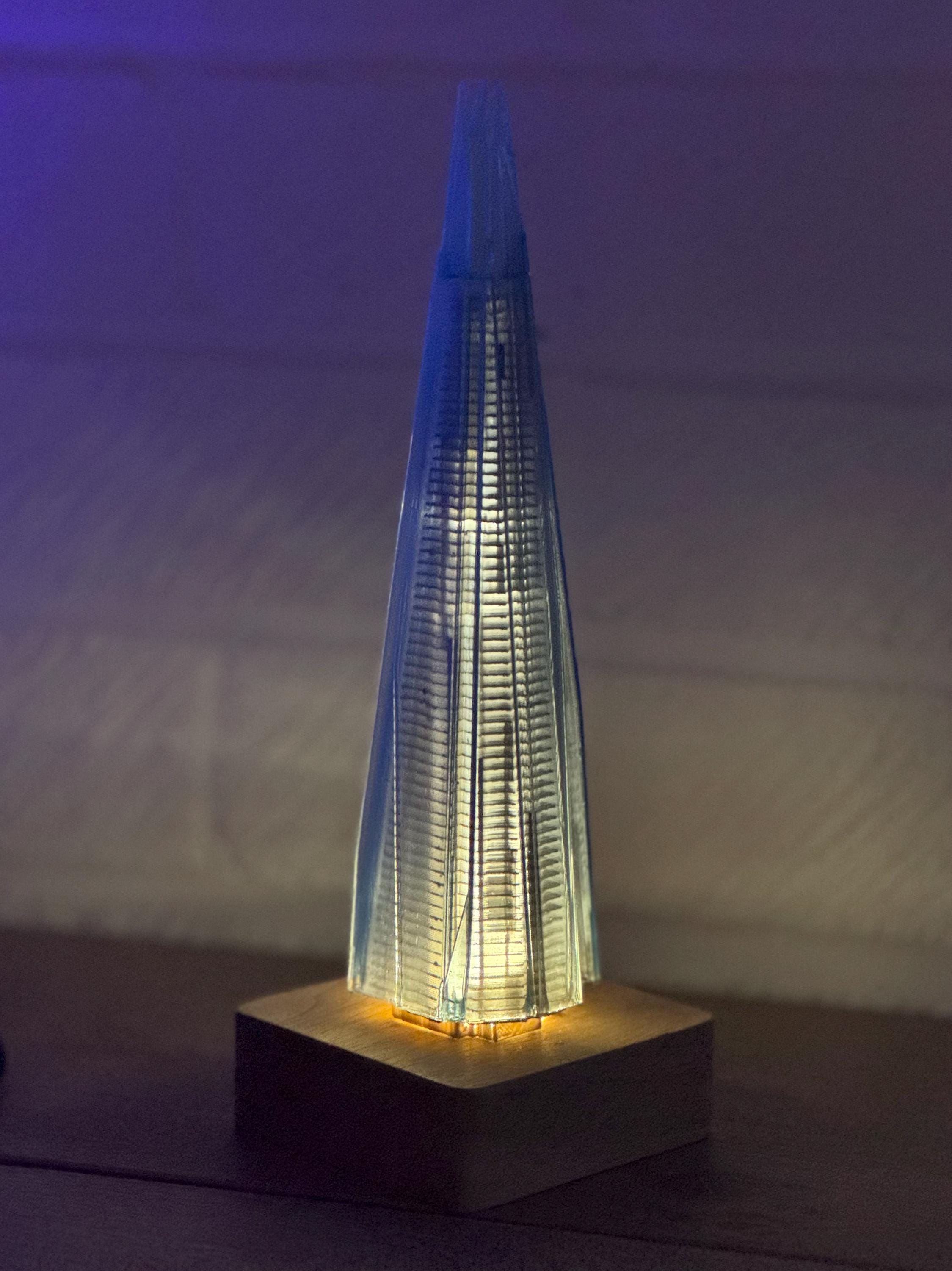 The Shard Scale Model Architectural Illuminated Desk Light |made-to ...