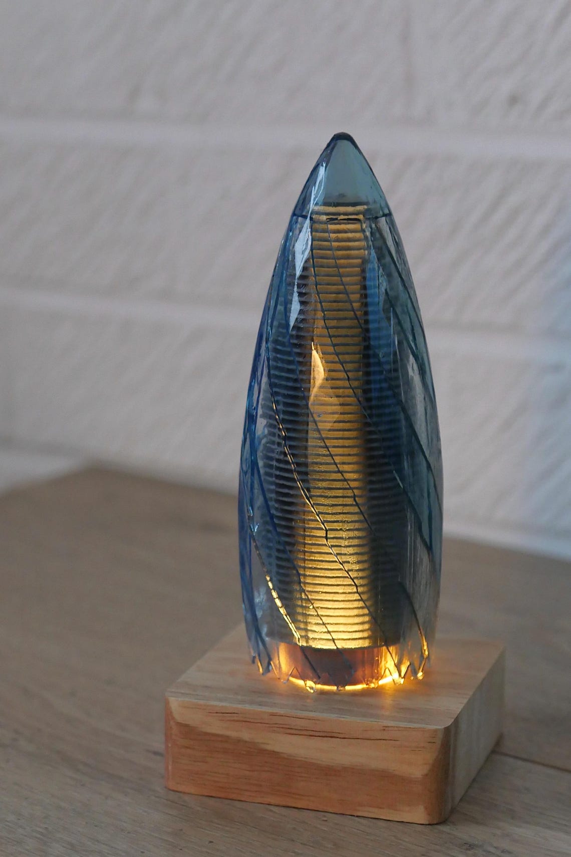 30 St Mary Axe the Gherkin Scale Model Architectural Illuminated Desk ...