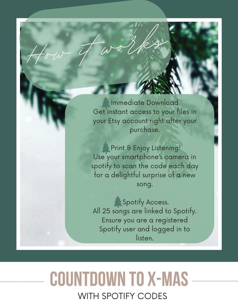 Christmas Countdown | Spotify Code | Advent Calendar Playlist | DIY ...