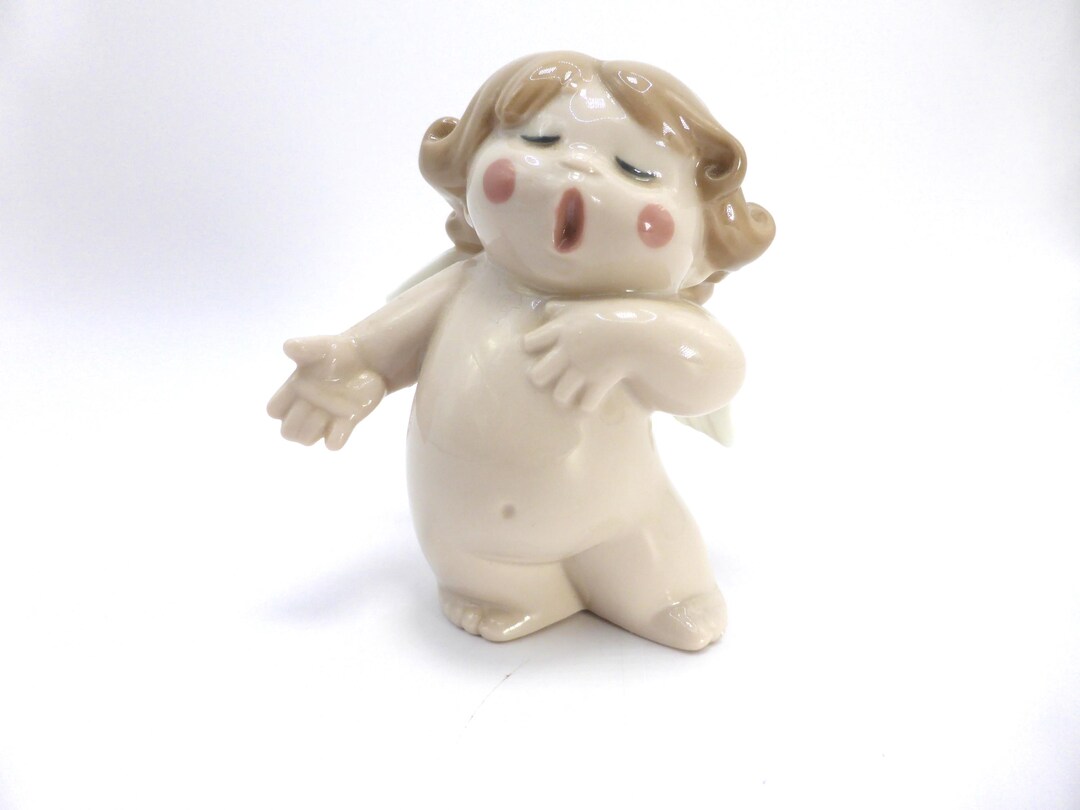Nao (lladro) Cheeky CHERUB Porcelain Character Figurine " SING SONG ...