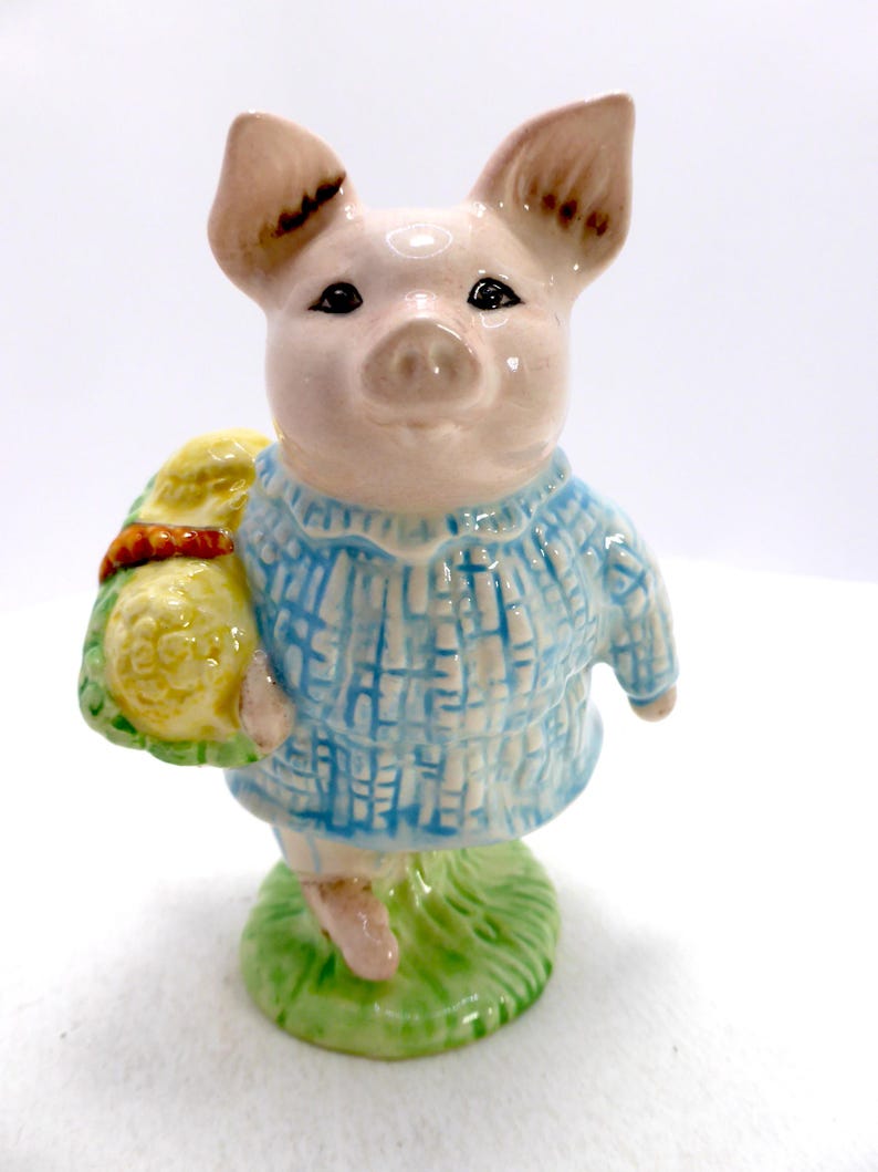 Royal Albert Beatrix Potter Little Pig Robinson Figurine - Boxed - Back ...