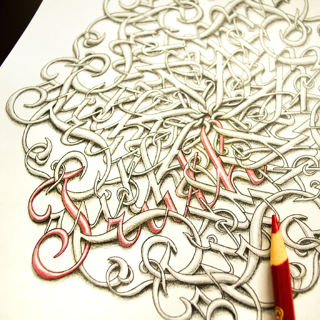 Speak Your Truth - Modern Calligraphy / Lettering / Typography Mandala ...