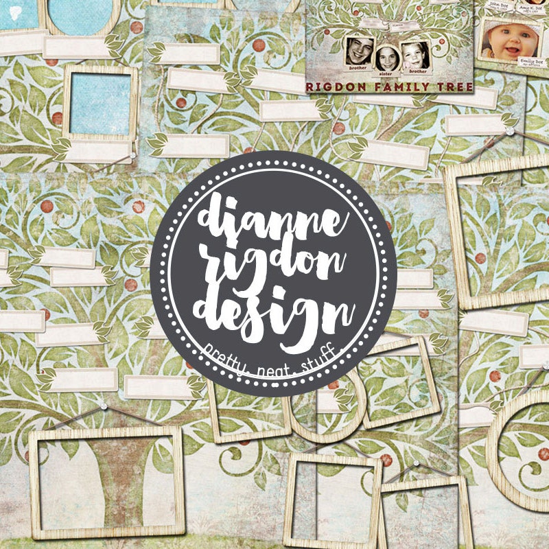 Tree Scrapbook Paper - Etsy