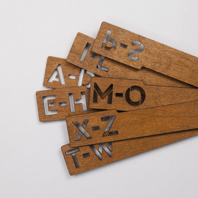 CD Dividers A-z, Wood Vinyl Record Divider, Compact Disc Storage, Vinyl ...