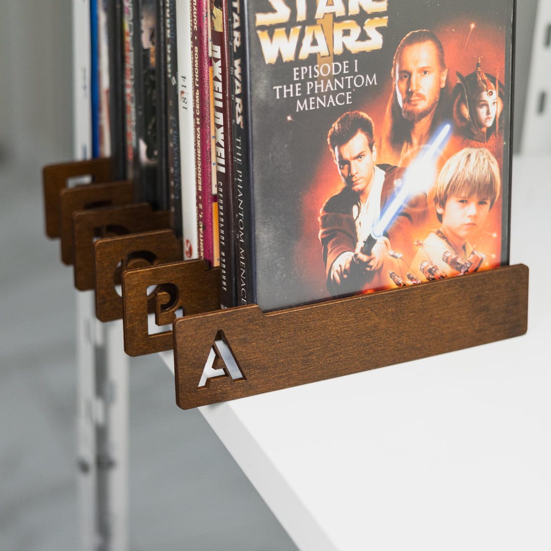 CD Dividers A-z, Wood Vinyl Record Divider, Compact Disc Storage, Vinyl ...