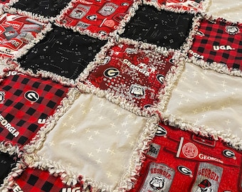 University of Georgia Bulldogs Quilt - Etsy