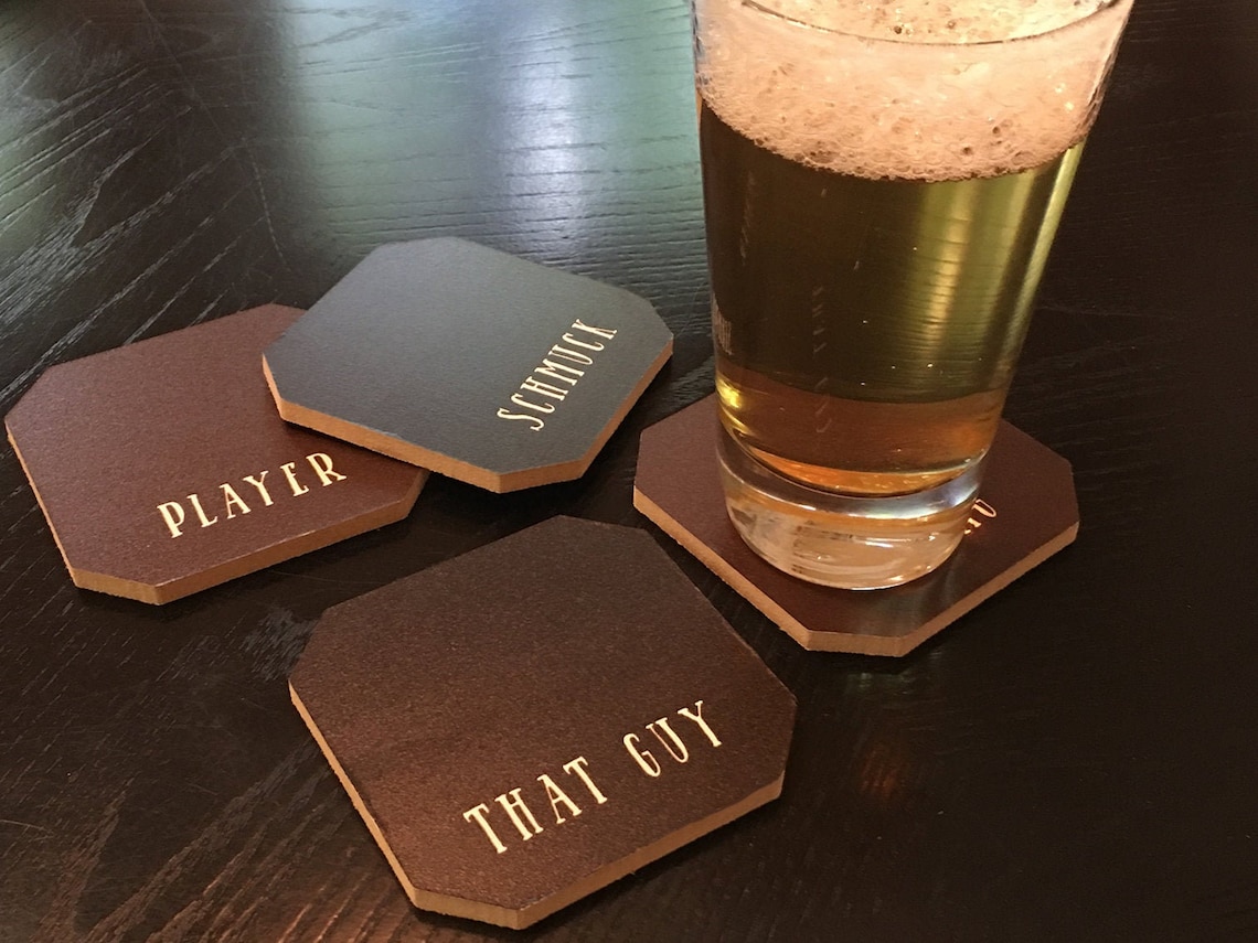 Funny Male Coasters Mens Coasters Joke Coaster Set of 4 - Etsy UK