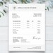 Gray and White Minimalist Invoice, Invoice Template, Small Business ...