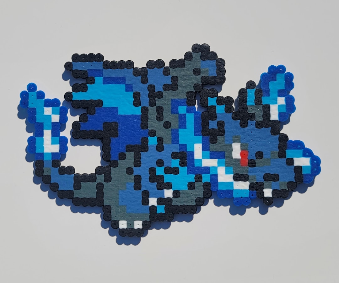 Mega Charizard X Perler matte / Holographic - Etsy