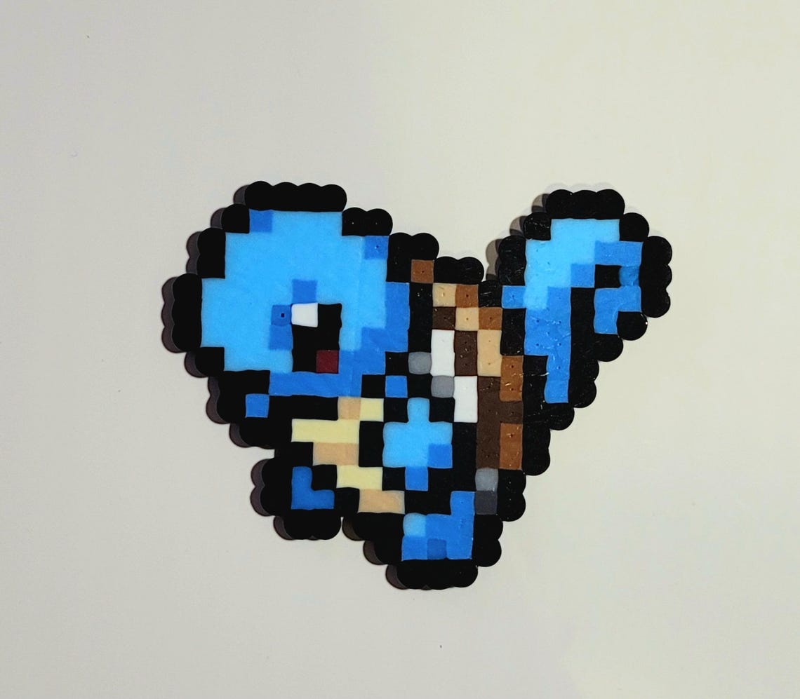 Handmade Squirtle Perler - Etsy