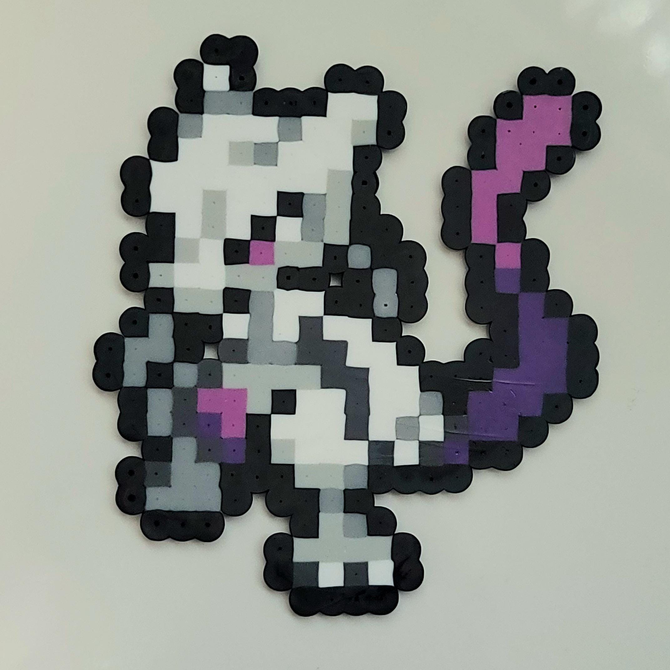 Mewtwo Perler - Etsy