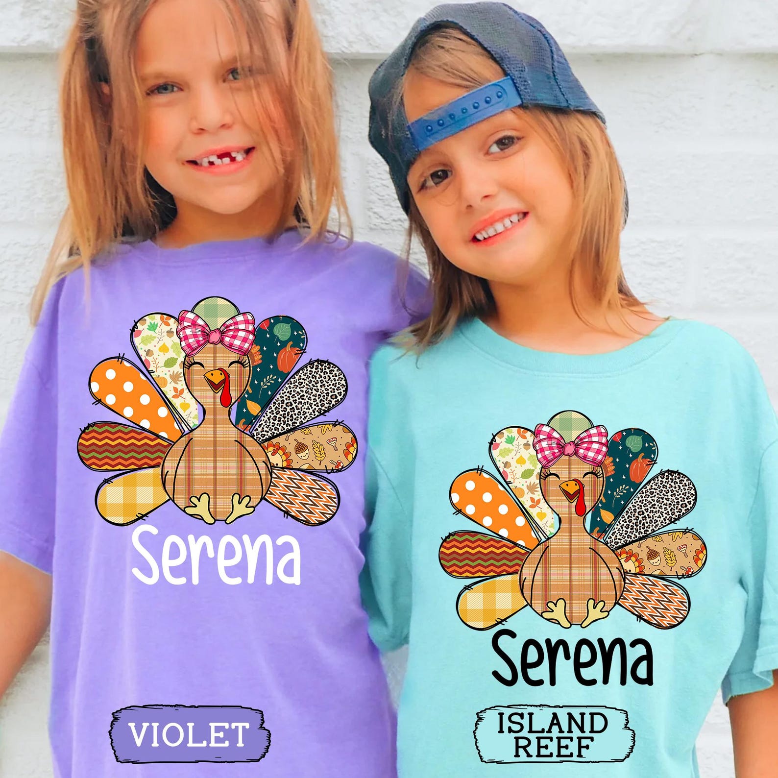 Kids Thanksgiving Custom Shirt, Cute Turkey Shirt, Fall Kids Shirt ...