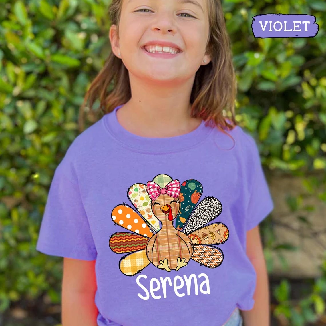 Kids Thanksgiving Custom Shirt, Cute Turkey Shirt, Fall Kids Shirt ...