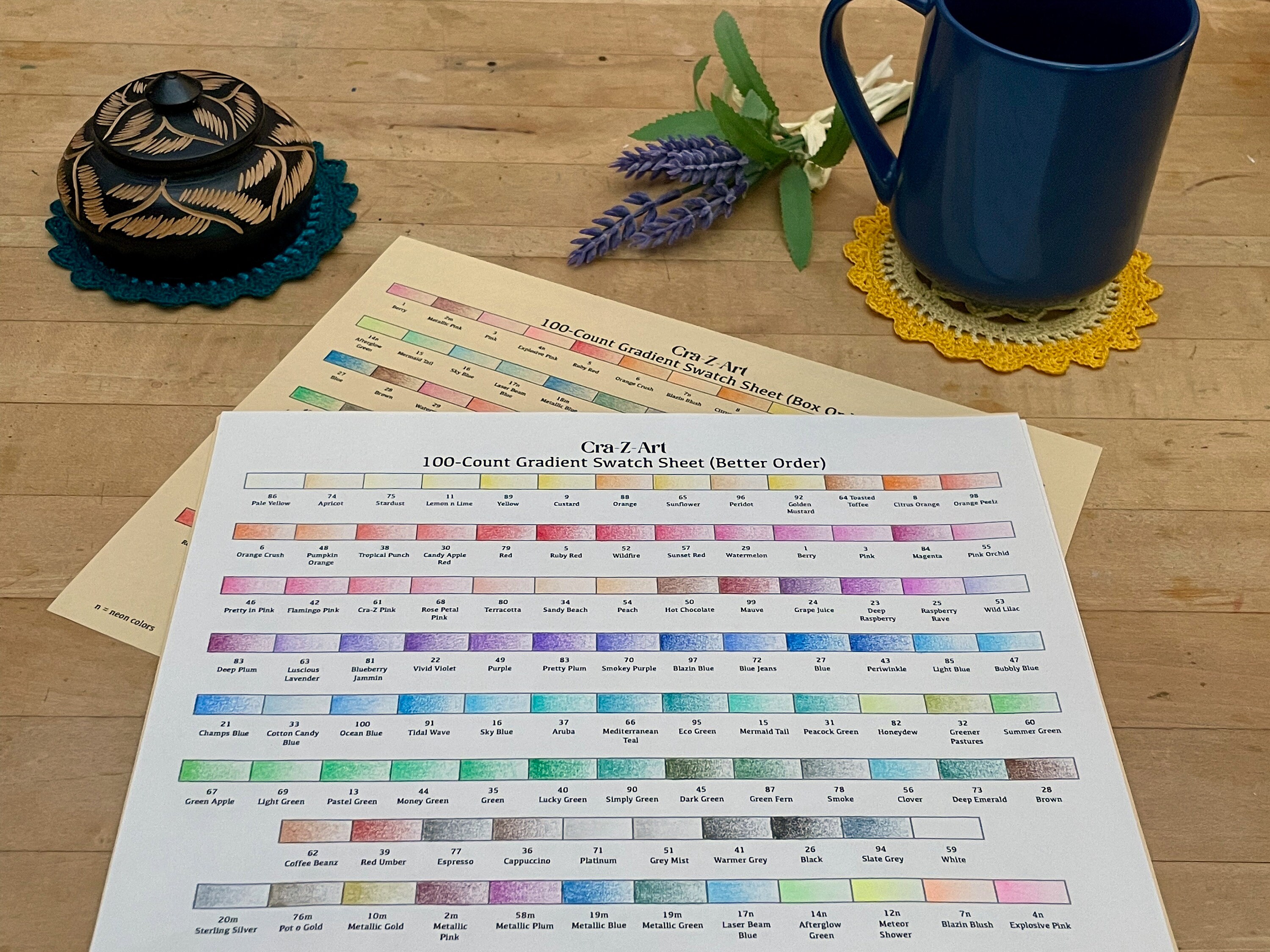 Cra-z-art 100-count Gradient Swatch Sheets - Etsy