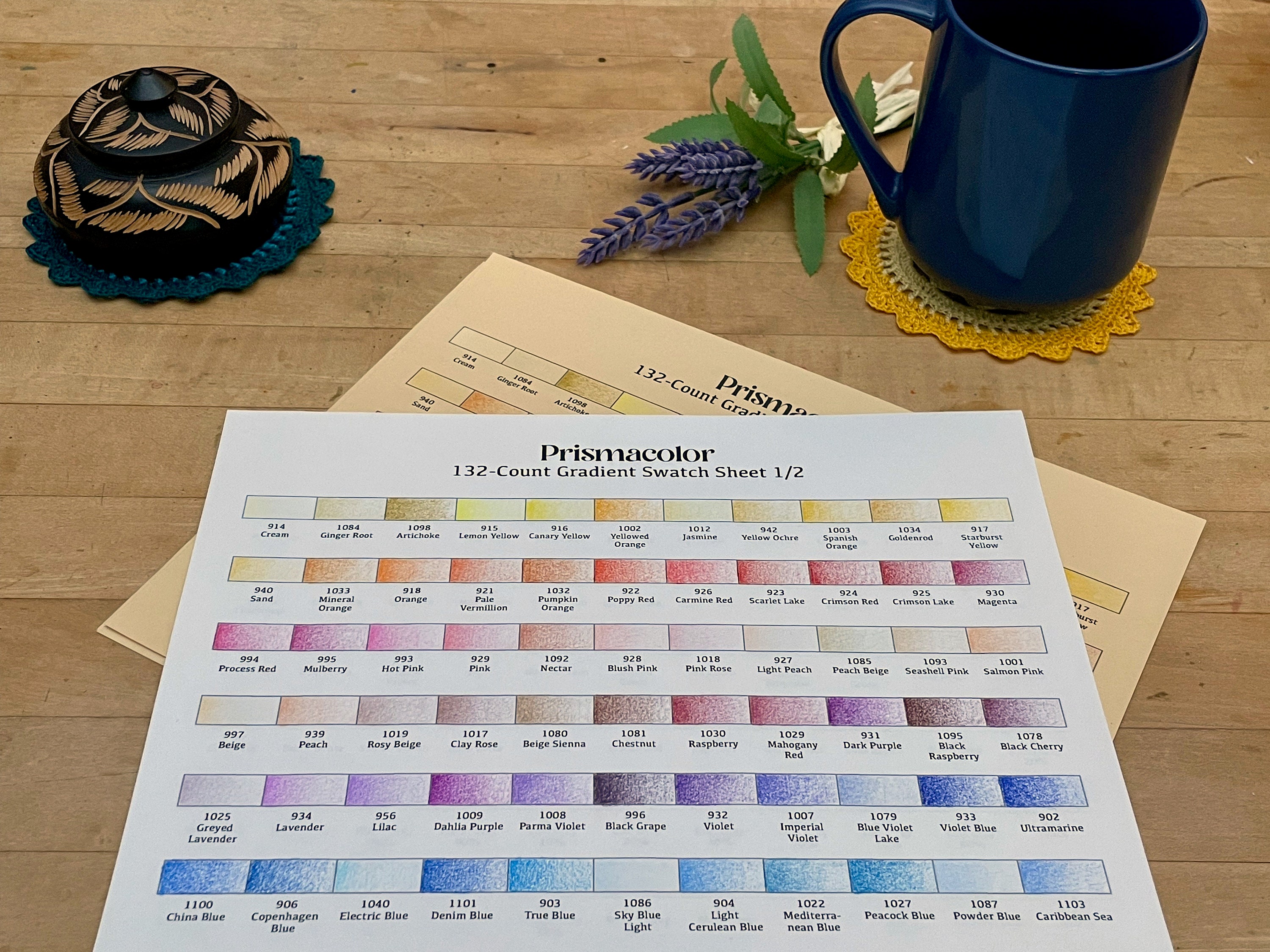 Prismacolor 132-count Gradient Swatch Sheet - Etsy