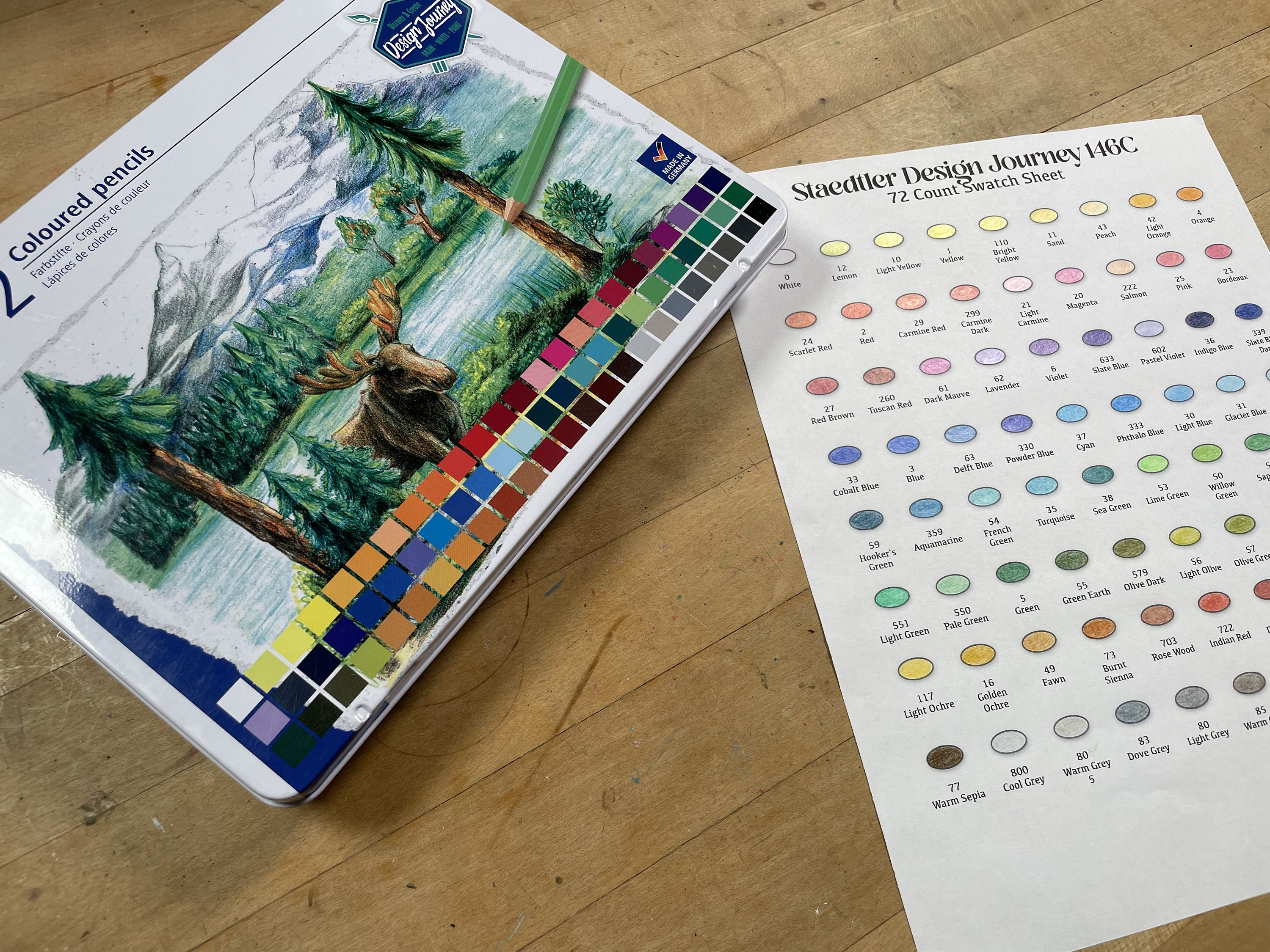 Staedtler Design Journey 146C 72-count Swatch Sheet - Etsy