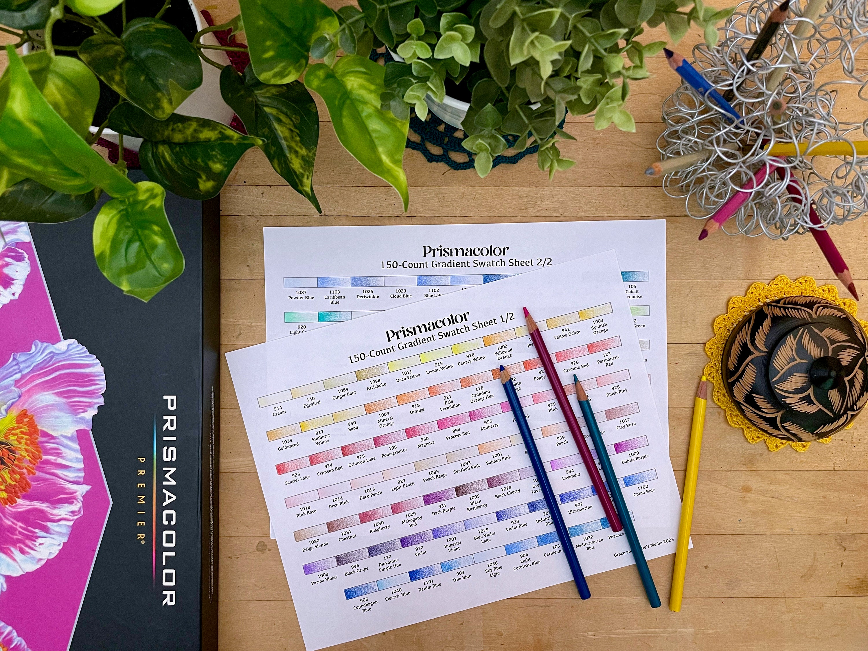 Prismacolor 150-count Gradient Swatch Sheet - Etsy