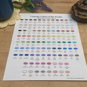 Crayola Colors of the World 100-count Swatch Sheet - Etsy
