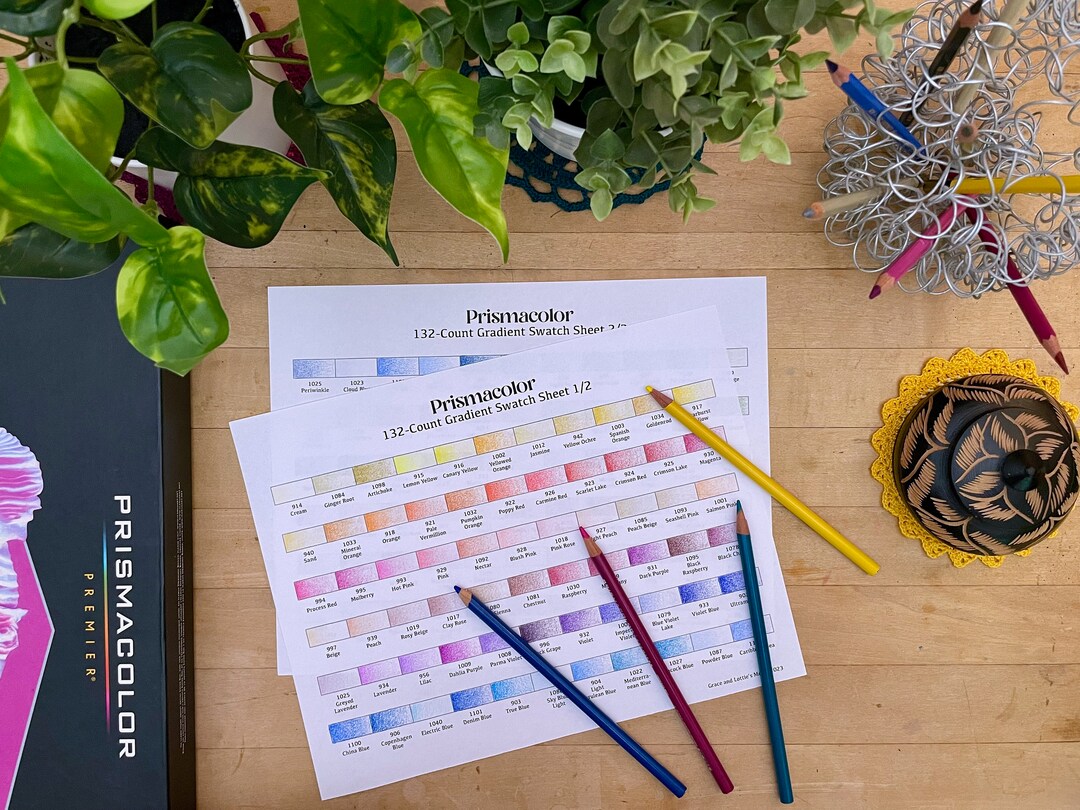 Prismacolor 132-count Gradient Swatch Sheet - Etsy