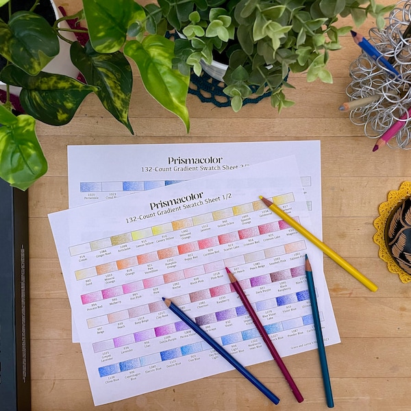 Staedtler Noris 185 24-count Gradient Swatch Sheet - Etsy