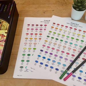 Soucolor 180 Swatch Chart Set (digital Download) - Etsy