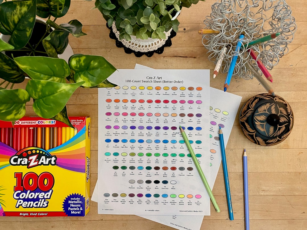 Cra-z-art 100-count Swatch Sheets - Etsy