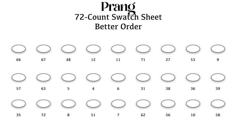 Prang Color Pencil 72-count Swatch Sheet - Etsy