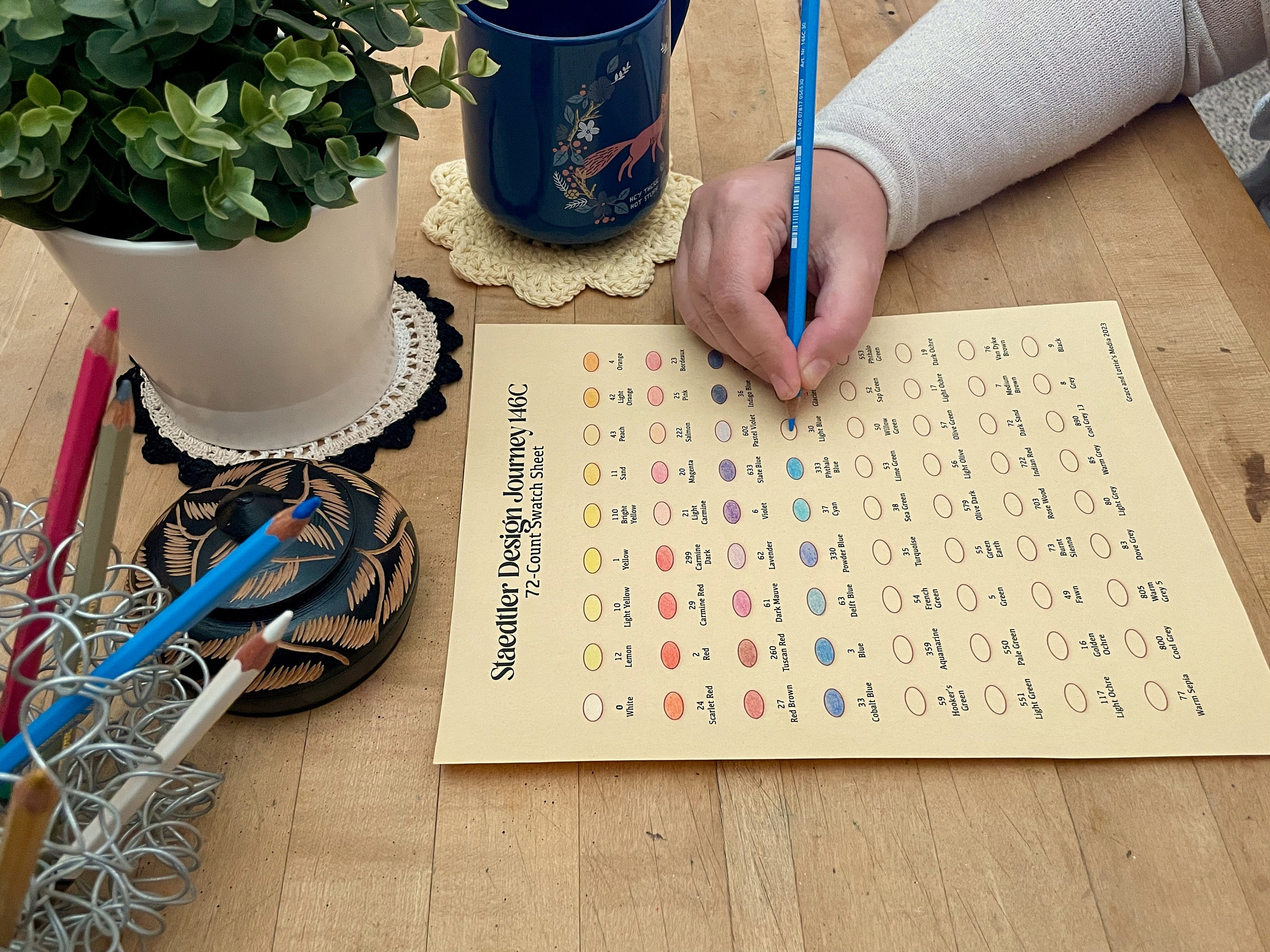 Staedtler Design Journey 146C 72-count Swatch Sheet - Etsy