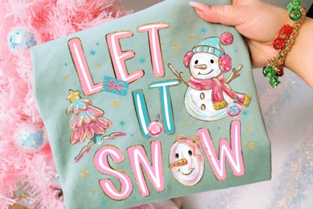 Preppy Snowman PNG: Let It Snow Design (digital Download) - Etsy