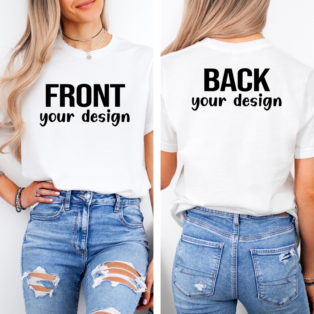 Front and Back Custom Shirt, Custom Shirt, Inspired Shirt, Custom Shirt ...